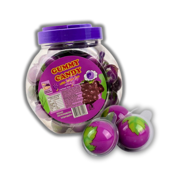 Gummy Grape 3D Bursts – Pinkiessweeties