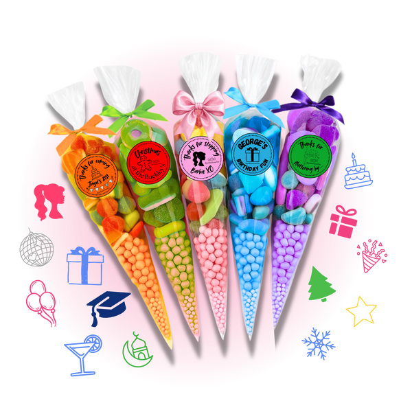 Create Your Own Personalised Sweet Cones 🍬 | Build Custom Party Favours ...