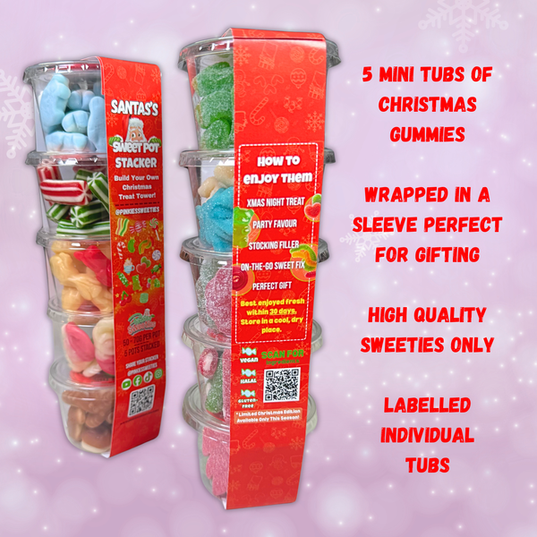 Santa’s Sweet Pot Stacker | Christmas Pick n Mix Gift Tower ...